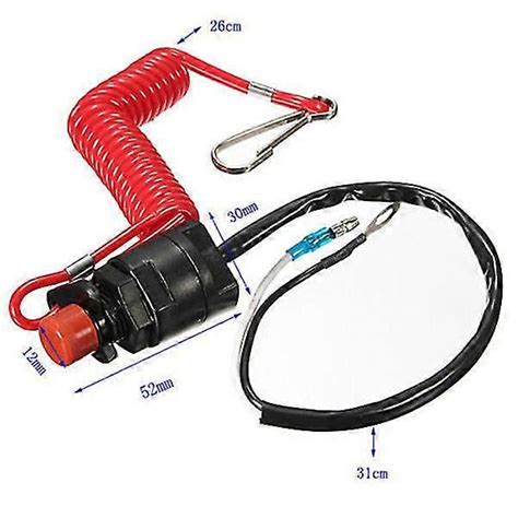 Boat Motor Emergency Kill Stop Switch For Yamaha Tohatsu Outboard Stop Kill Switch Cut Off