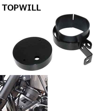 Motorcycle Side Mount Speedometer Bracket Kits Relocation Cover For