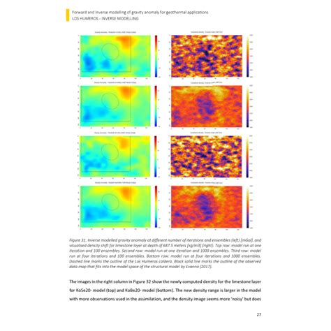 Inverse Modelled Gravity Anomaly At Different Number Of Iterations And