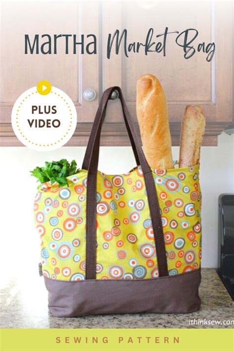 Martha Market Bag Sewing Pattern Video Sew Modern Bags
