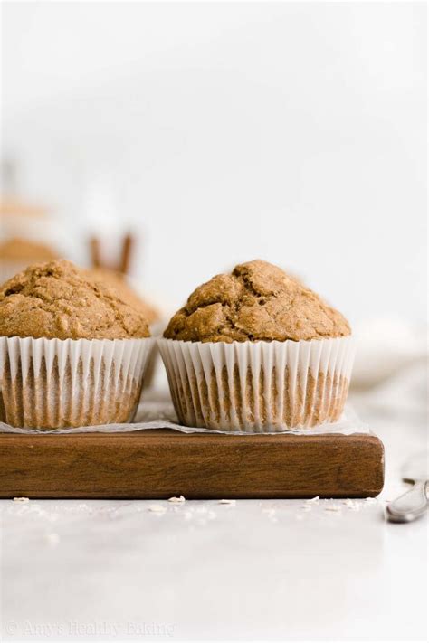 The Ultimate Healthy Oatmeal Muffins Amys Healthy Baking