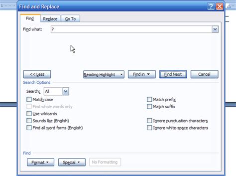 How To Do Basic Wildcard Searches In Word 2007 Dummies