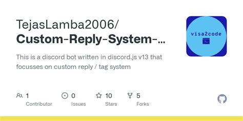 custom reply system djs v13 readme md at main · tejaslamba2006 custom
