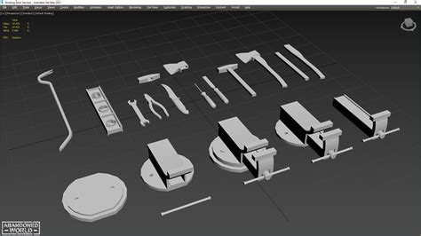 Artstation Working Tools Set Game Assets
