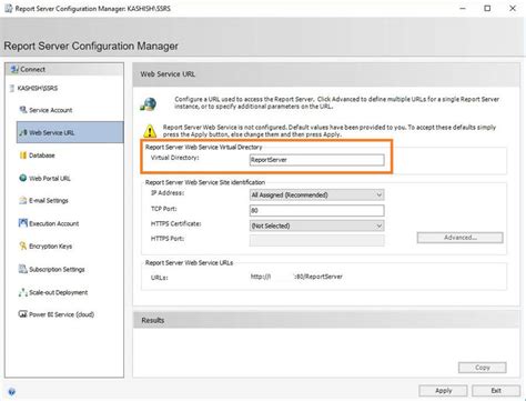 Installing SSRS