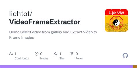 GitHub Lichtot VideoFrameExtractor Demo Select Video From Gallery