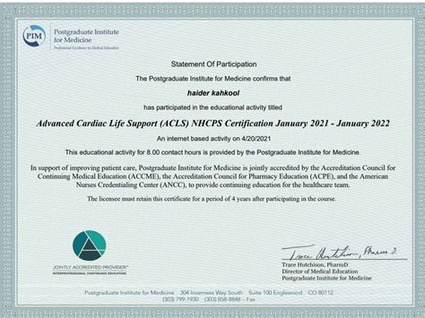 Drhaider Kshkool On Linkedin Acls And Bls Certificate By Accme And Pim