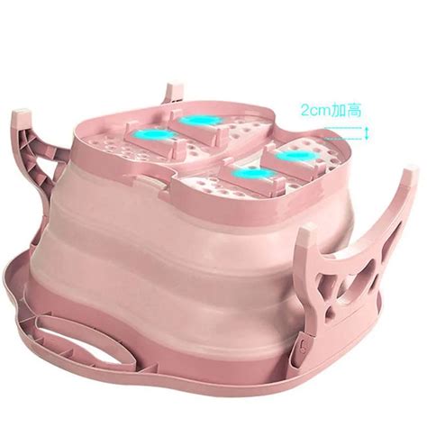Bacia Massageadora Dobravel Pés Pedicure Portátil Banheira Relaxamento