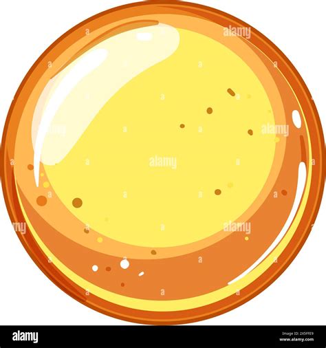 Interface Round Game Button Cartoon Vector Illustration Stock Vector