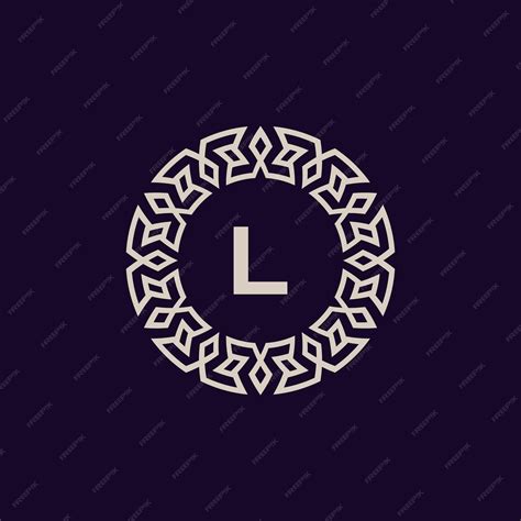 Premium Vector Logo Initials Letter L Elegant And Modern Circle Emblem