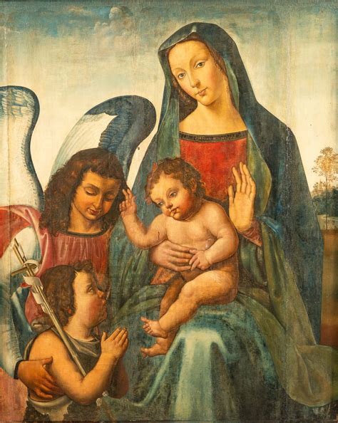 Antonello Da Messina Madonna With Angel Early 16th Century Mutualart
