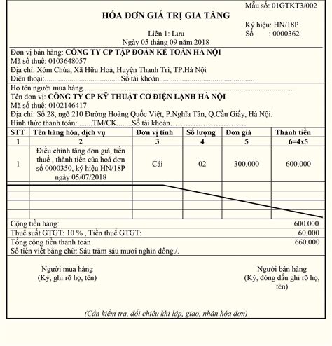 Cách Xử Lý Các Trường Hợp Viết Sai Hoá đơn KẾ ToÁn HÀ NỘi Group