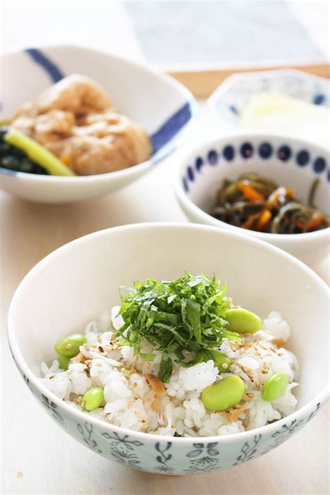 【枝豆と梅干しの混ぜごはん】お弁当にもおすすめ！ Recipe Recipes Ethnic Recipes Food