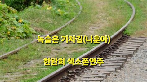 흘러간 옛가요 나훈아 녹슬은 기찻길 한완희색소폰cover Youtube