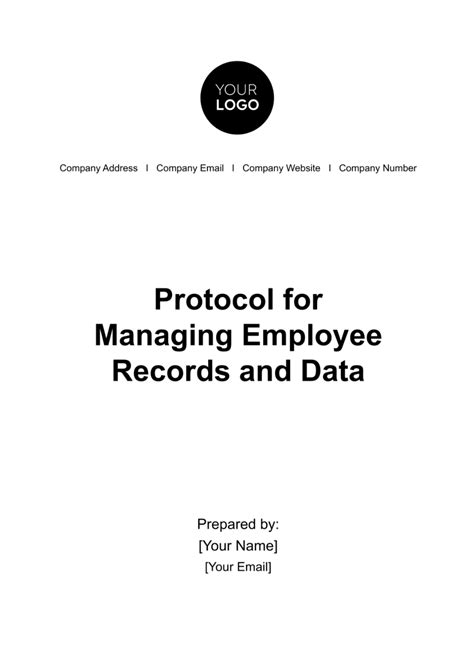 Free T Policy Hr Template To Edit Online