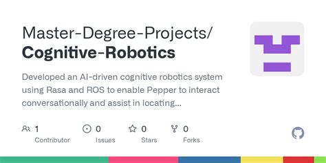 Github Master Degree Projectscognitive Robotics Developed An Ai Driven Cognitive Robotics
