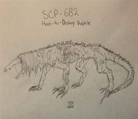 Scp 682 By Anomaly 13 On Deviantart