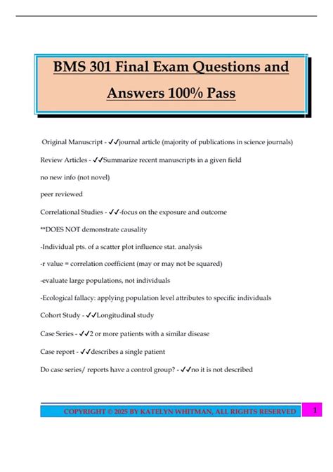 Bms 301 Final Exam Questions And Answers 100 Pass Bms 301 Stuvia Us