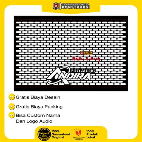 Jual Grill Sound System Tutup Box Speaker SR 6 Inch Double Plus Tweter