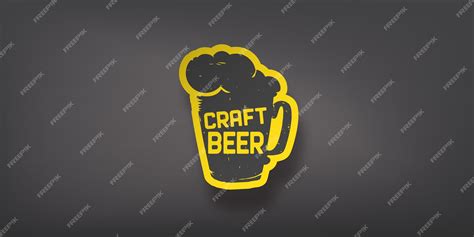 Plantilla De Diseño De Logotipo De Cerveza Artesanal Vintage Vector