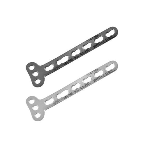3 5 Mm Locking T Plate Right Angled Siora Surgicals Pvt Ltd