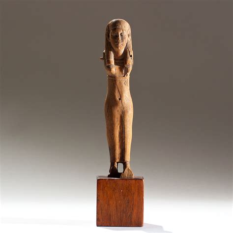 Egyptian Wood Figure Of A Woman Manhattan Art And Antiques Center