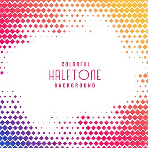 Free Vector Colorful Abstract Halftone Pattern Background