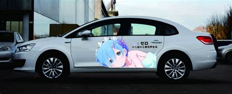 Anime Itasha Rezero Car Wrap Door Side Stickers Decal Fit With Any Ca