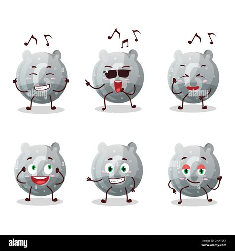 An Image Of Gray Gummy Candy G Dancer Cartoon Character Enjoying The