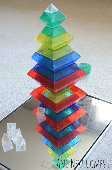 Building With Wedgits Light Table Activity And Mirror Play And Next