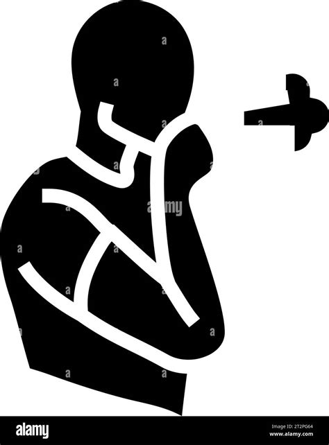 Difficulty Breathing Disease Symptom Glyph Icon Vector Illustration Stock Vector Image And Art Alamy