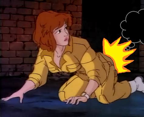 Tmnt 1987 Aprils Butt On Fire By Gfw09 On Deviantart