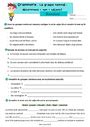 Groupe nominal Fiches déterminant nom adjectif s Exercices de grammaire eme Primaire