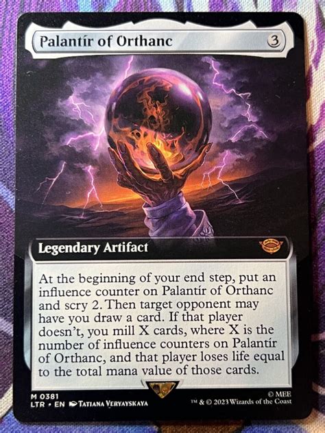 Palantir Of Orthanc Ltr Extended Art Bootleg Mage