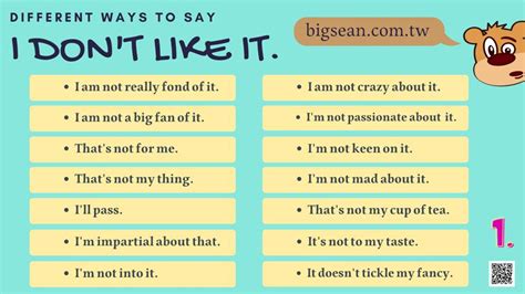大熊英文 Big Sean 【different Ways To Say I Dont Like It】 Facebook