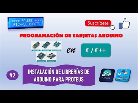 Librería de arduino para proteus para simulación Concentra