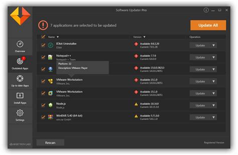 Software Updater Pro Keep Your Installed Software Up To Date