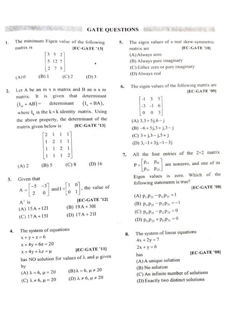 Linear Algebra Pyq Pdf