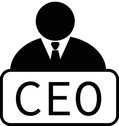 Chief Executive Officer Icon On White Background Chief Executive