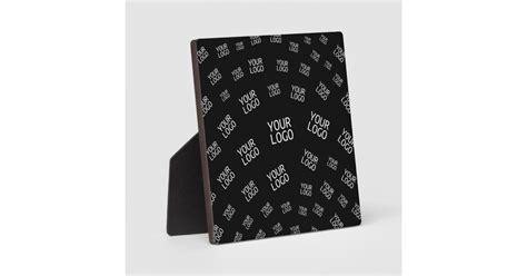 Your Design Photo Or Business Logo Randomly Tiled Plaque Zazzle