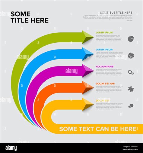 Vector Light Multipurpose Infographic Template With Title And Five