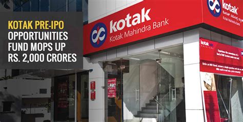 Kotak Pre Ipo Opportunities Fund Raises Rs 2000 Crores Angel One