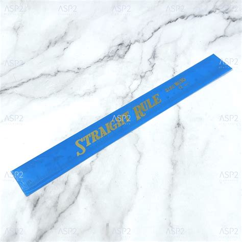 ไม้บรรทัดพลาสติก ตราเครื่องบินใส ยาว 12 ไม้บรรทัด Pvc ซองฟ้า แพ็คละ 3