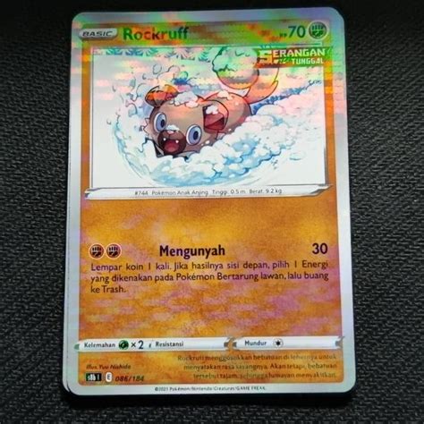 Jual Rockruff Brick Foil Pokemon Tcg Indonesia Shopee Indonesia