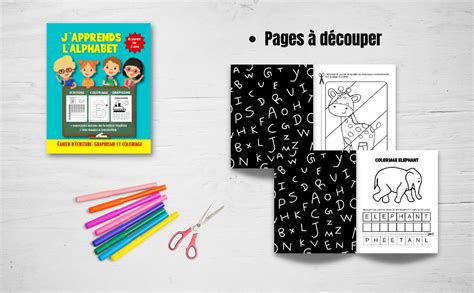 J apprends l alphabet A partir de 3 ans Cahier d écriture de