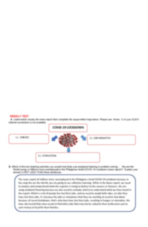Solution G10 English Module 5 Answer Sheet Studypool