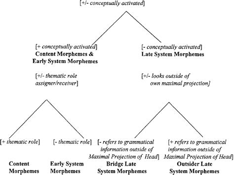 Feature Based Classification Of Morphemes In The 4 M Model Download Scientific Diagram