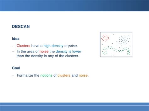 density based clustering