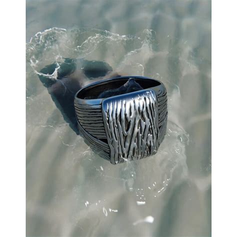 Asos Design Anello Argentato In Acciaio Inossidabile Resistente All
