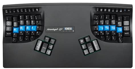 Kinesis Advantage2 Keyboard Quiet Lf Silver Dvorak